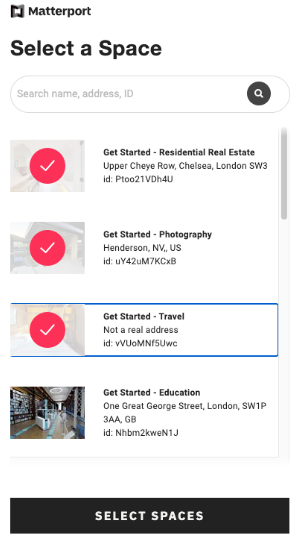 OAuth Model Selector | Matterport Developers